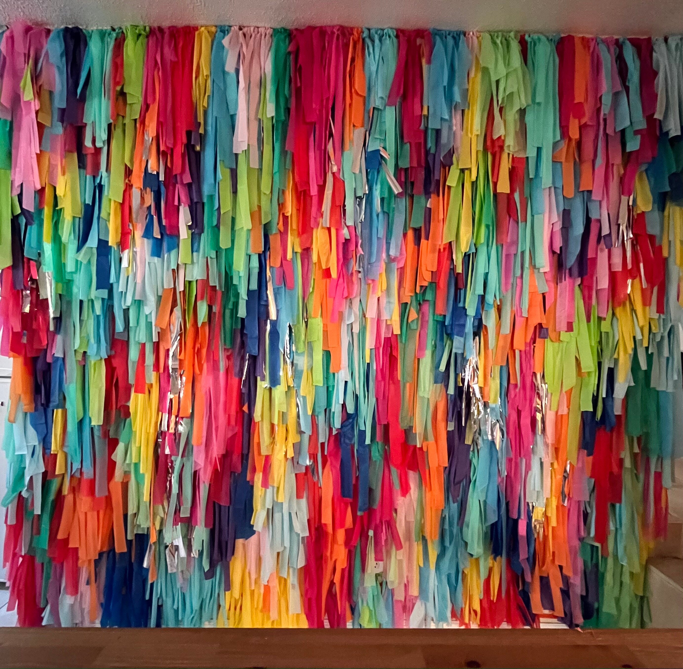 Streamer Backdrop Wall Streamer DIY Wall Streamer Supplies Wall Decor ...