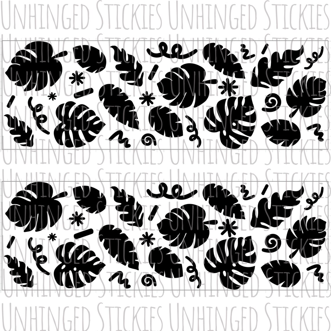 Tropical Leaf Car Decal - Etsy