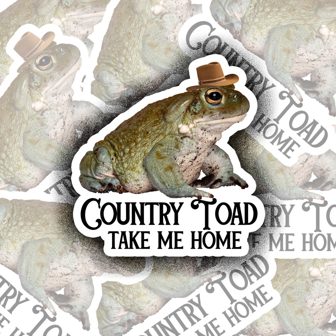 Country Toads Vinyl Sticker - Etsy
