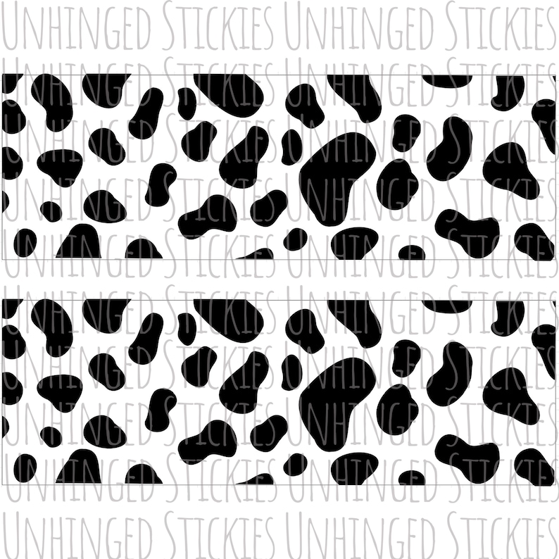Cow Print Car Decal - Etsy