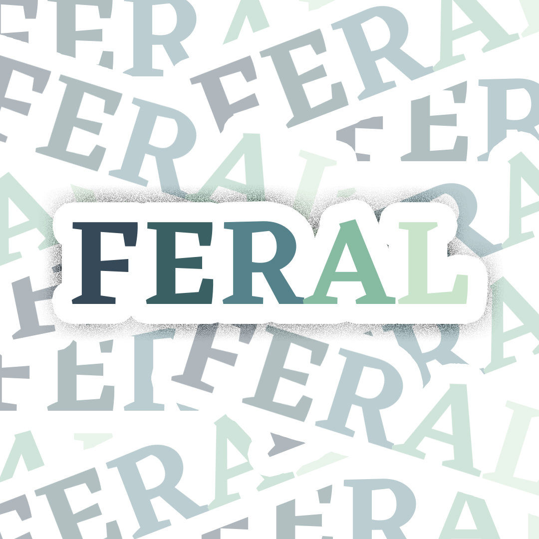 FERAL Vinyl Sticker - Etsy