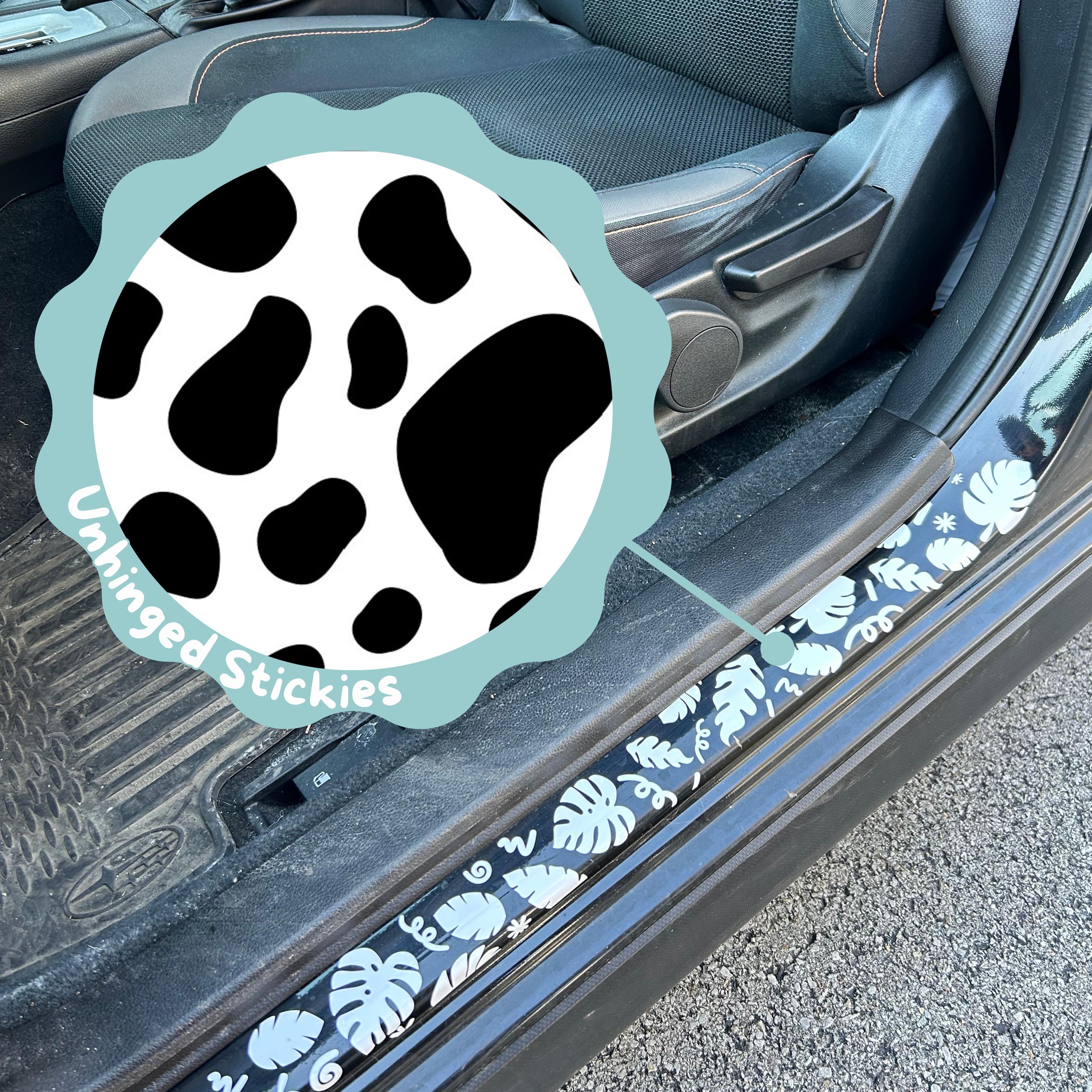 Cow Print Car Decal - Etsy