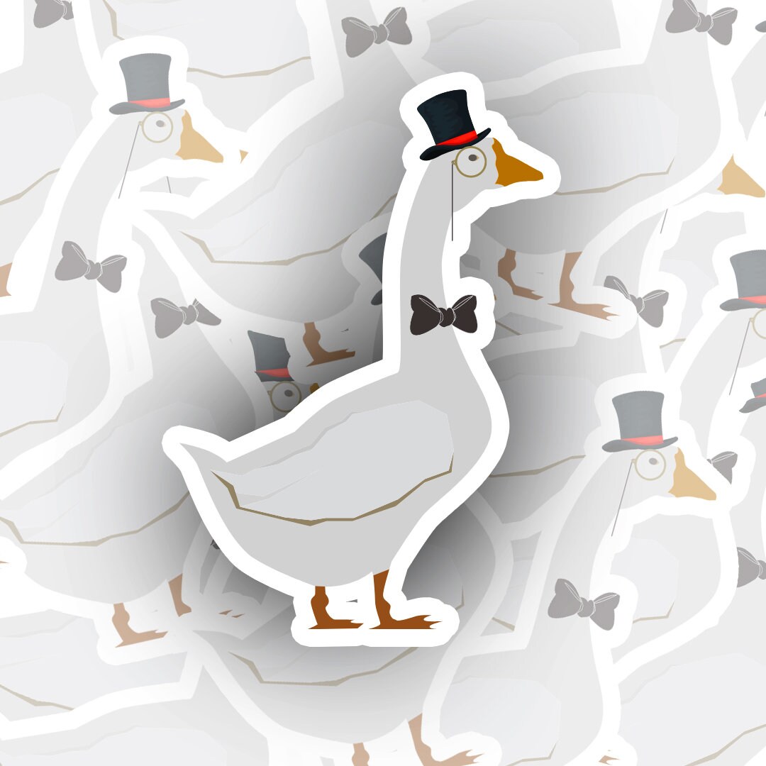 Serious Goose Vinyl Sticker - Etsy