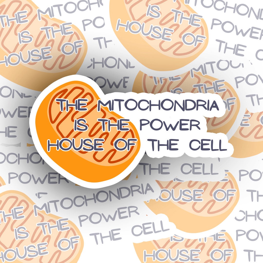 The Mitochondria is the Power House of the Cell Vinyl Sticker - Etsy