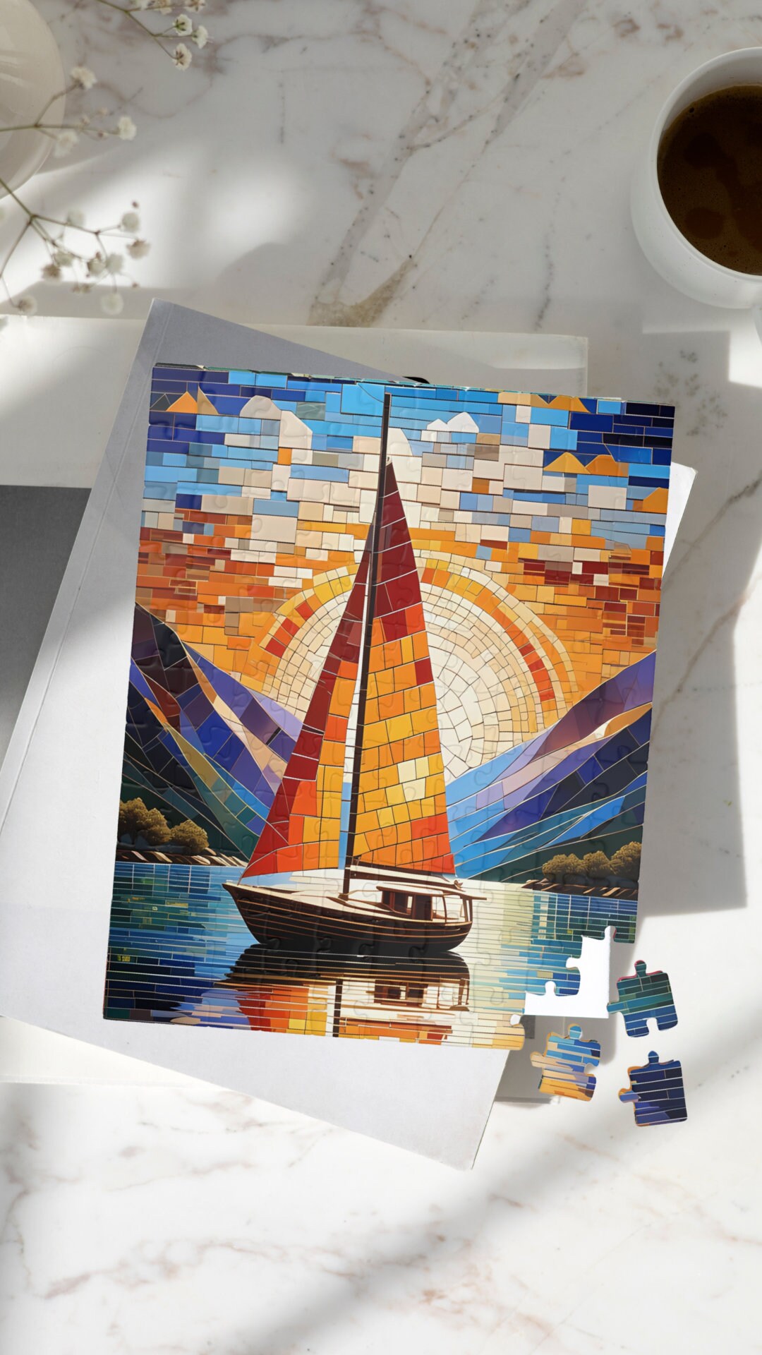 Puzzle, Boat, Paper Mosaic, 1000 Pieces, Unique Jigsaw, Family, Adults ...