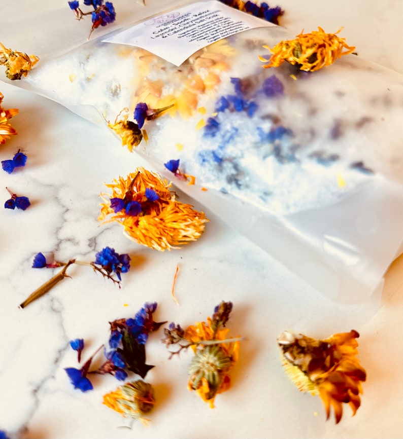 1 Lbs Bath Salt, Organic Flower Bath Salt Soak, Peony, Lavender, Green ...