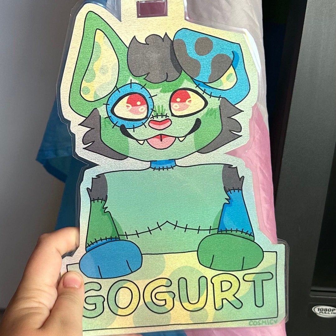 Digital Furry/fursuit Badges printed Laminated Shipped - Etsy