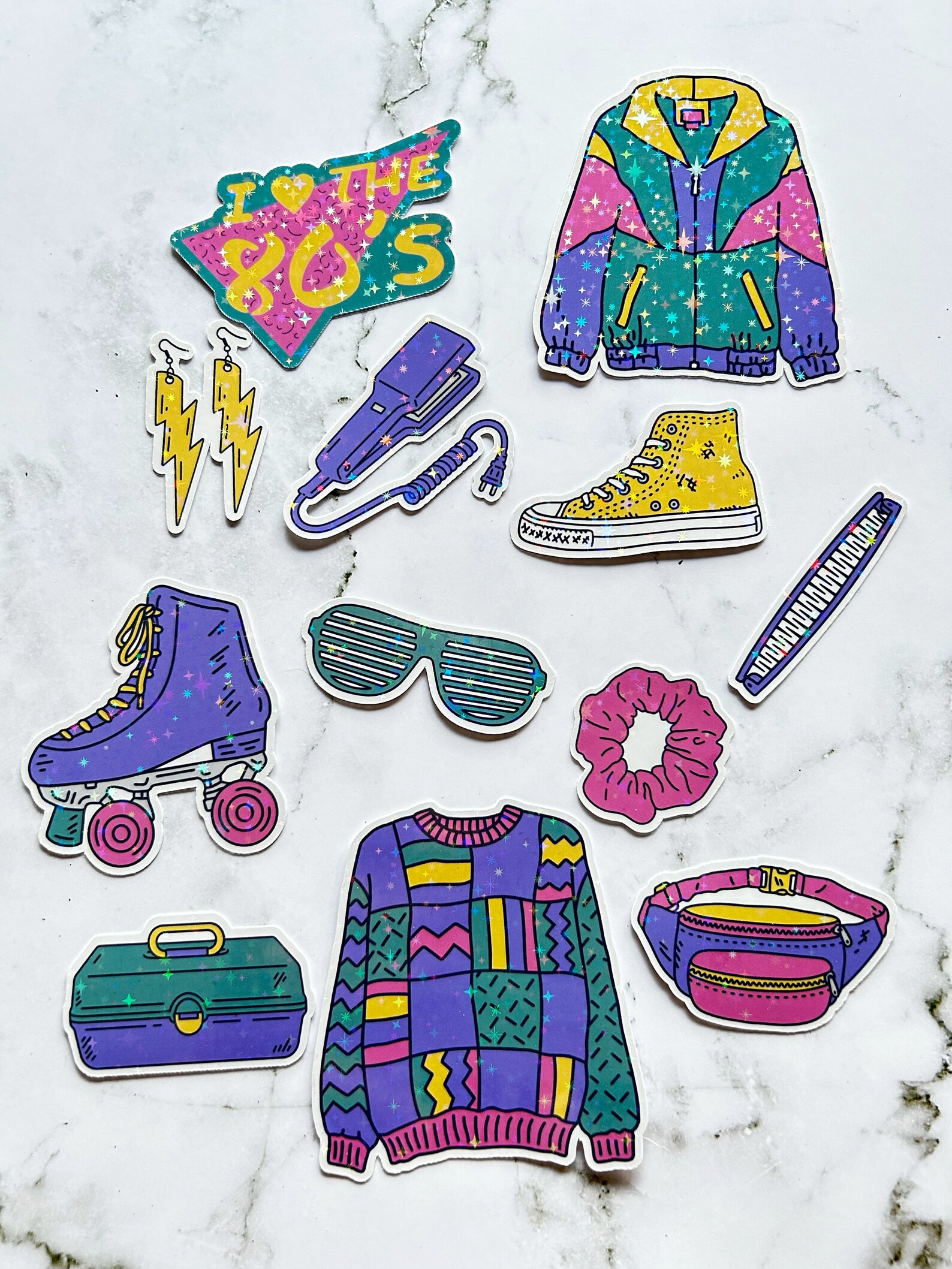 80s Themed Stickers, 80's Babies, Retro Stickers,vintage Stickers,born ...