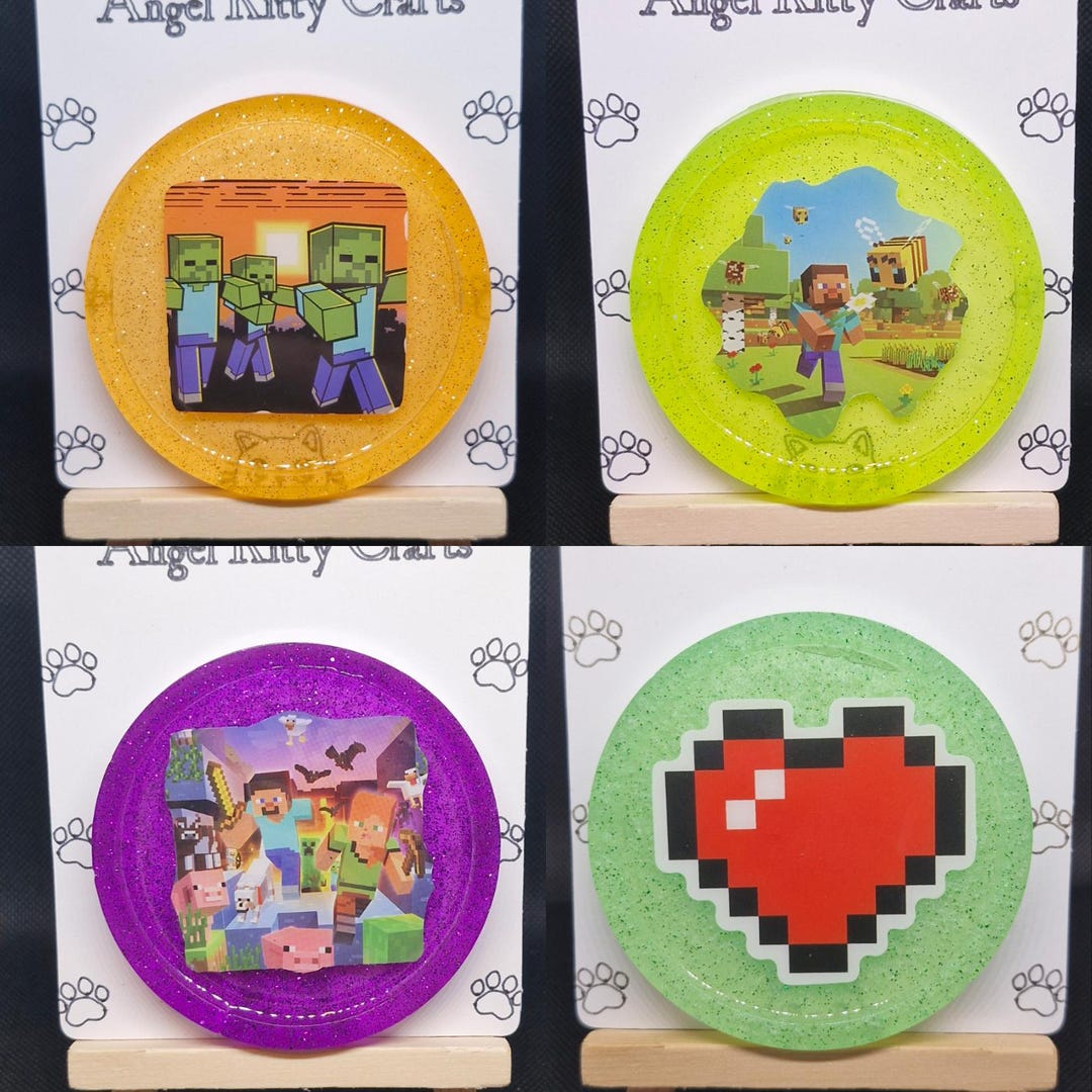 Minecraft Neon Coasters - Etsy