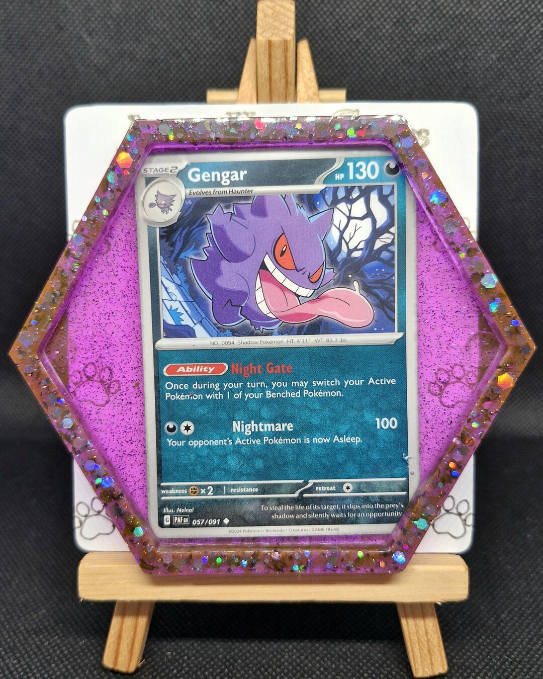Gengar Pokemon TCG Coaster - Etsy