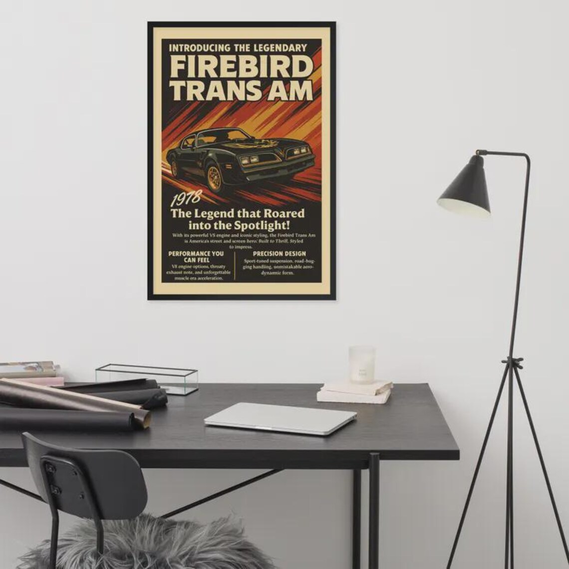 1978 Pontiac Firebird Trans Am Poster – Classic Muscle Car Wall Art ...
