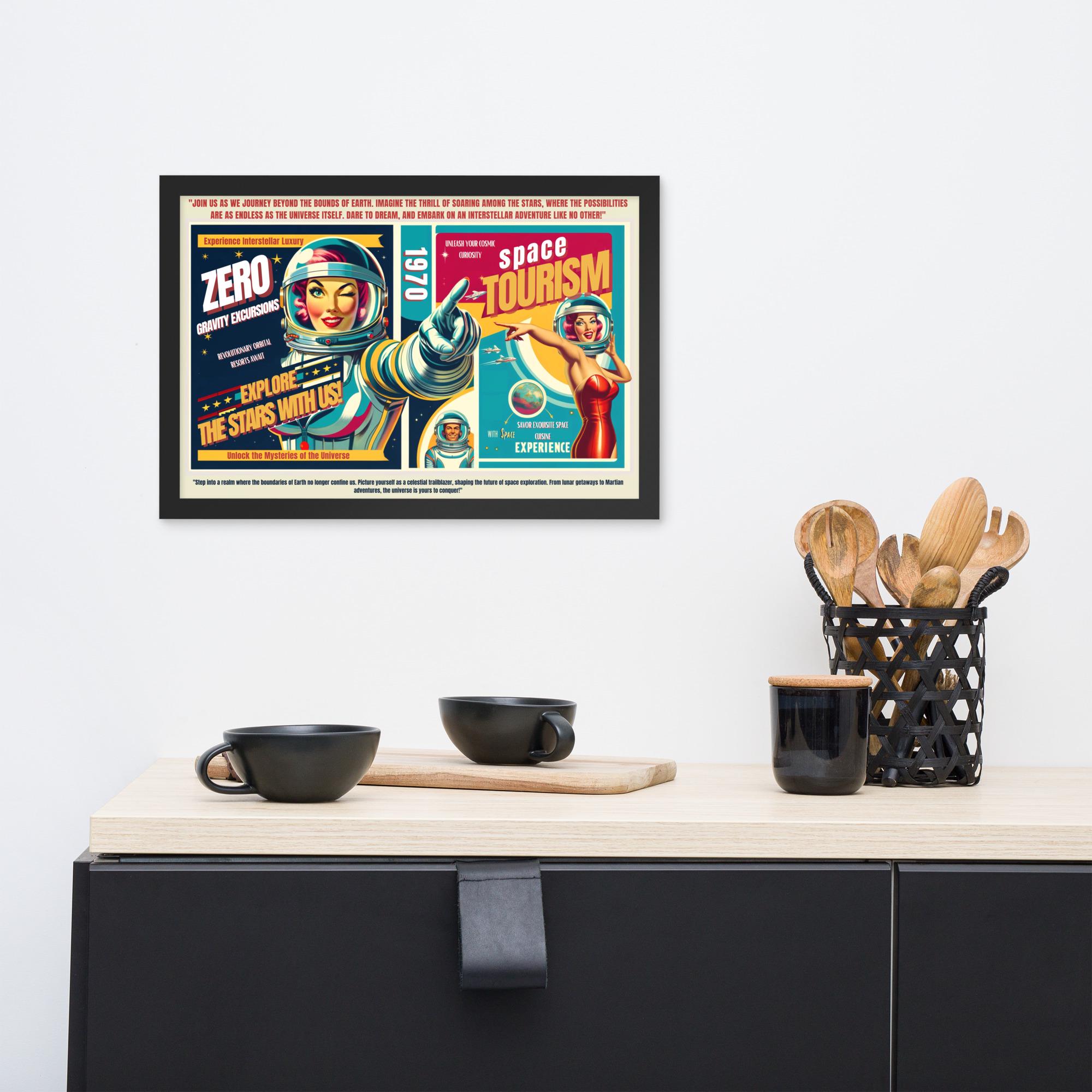 Vintage Retro Space Poster, Space Poster Art, Retro Futurism Art ...