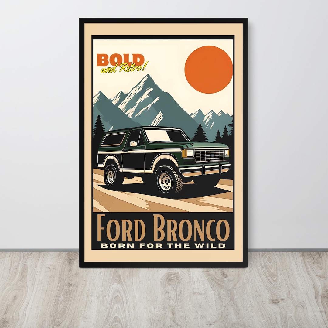 Vintage Ford Bronco Poster Digital Download, Vintage Bronco Print, 4th ...