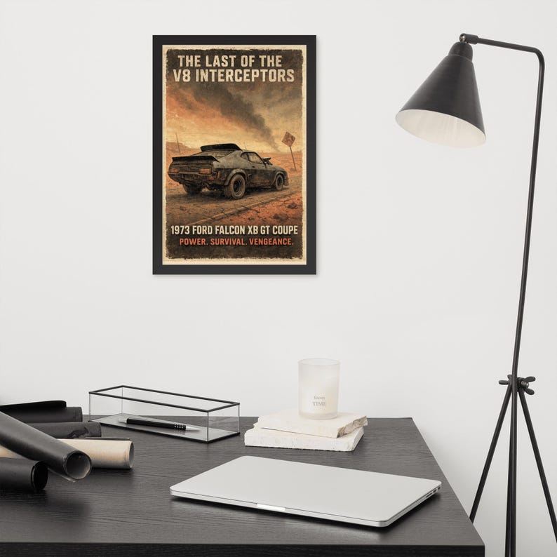 1973 Ford Falcon Interceptor Poster – Mad Max Muscle Car Wall Art ...