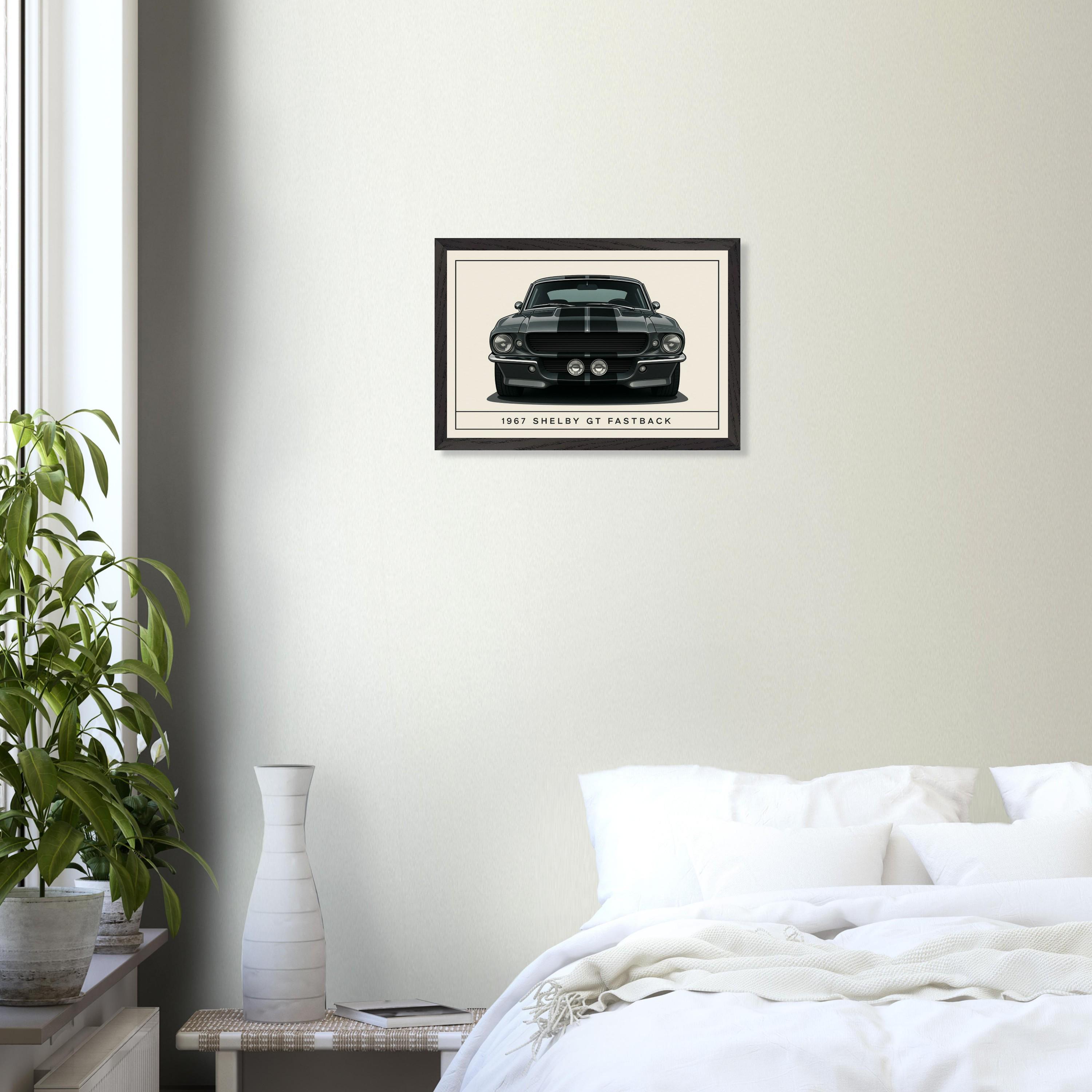 1967 Shelby GT Fastback Eleanor Poster – Classic Muscle Car Wall Art ...