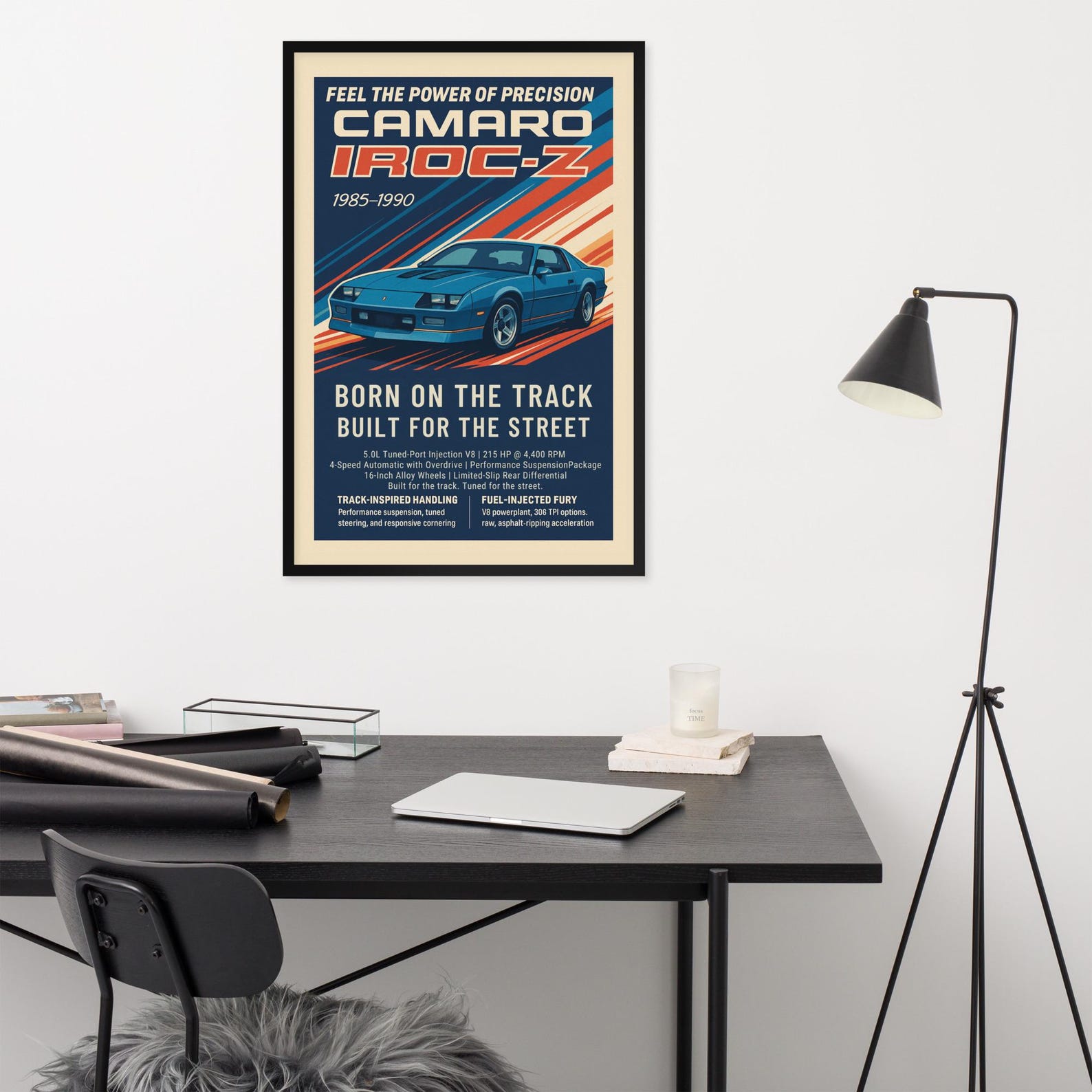 Camaro IROC-Z Poster, Gift for Husband, Boyfriend or Dad – Boys Room ...