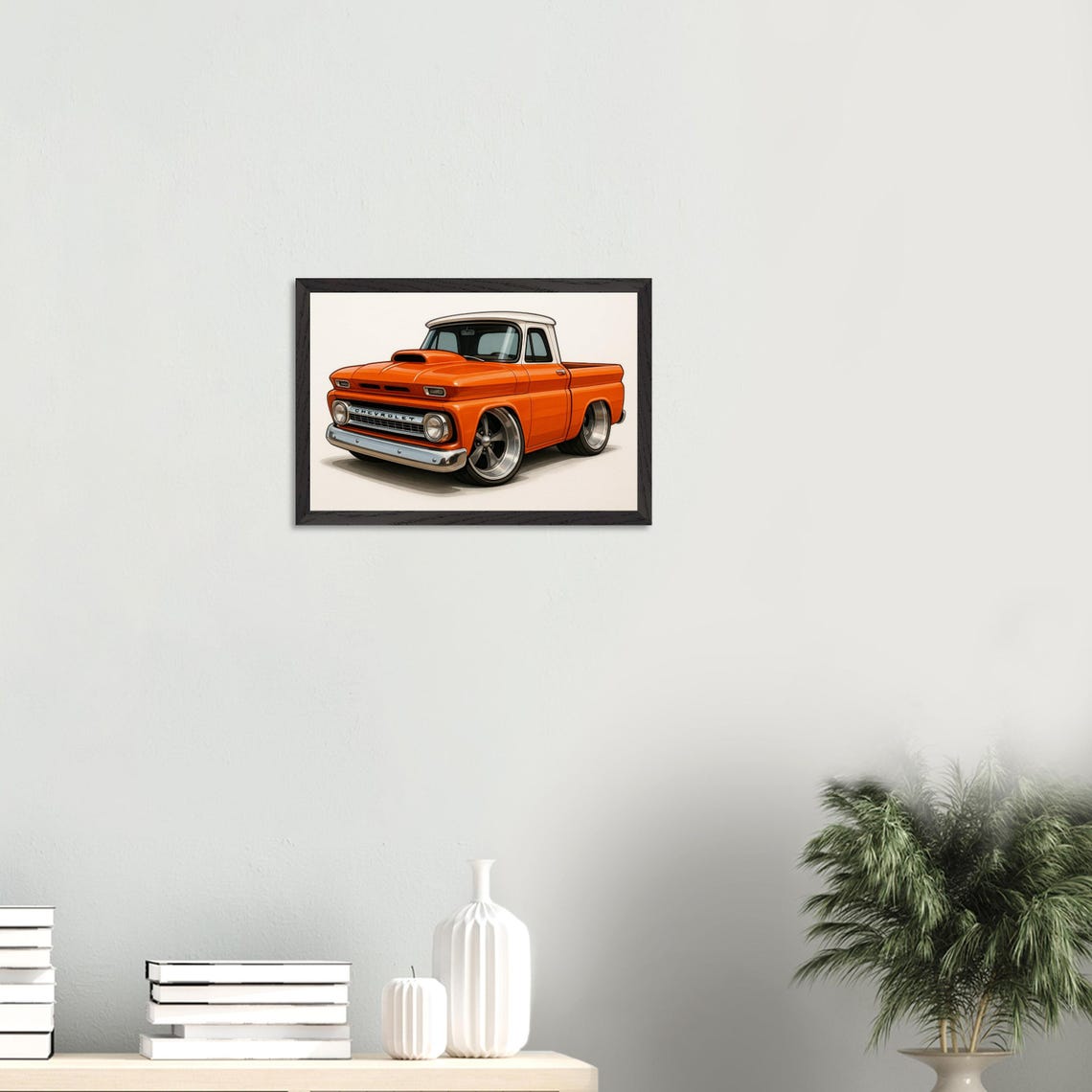 1963 Chevy C10 Pickup Truck Poster – Vintage Hot Rod Art - Etsy