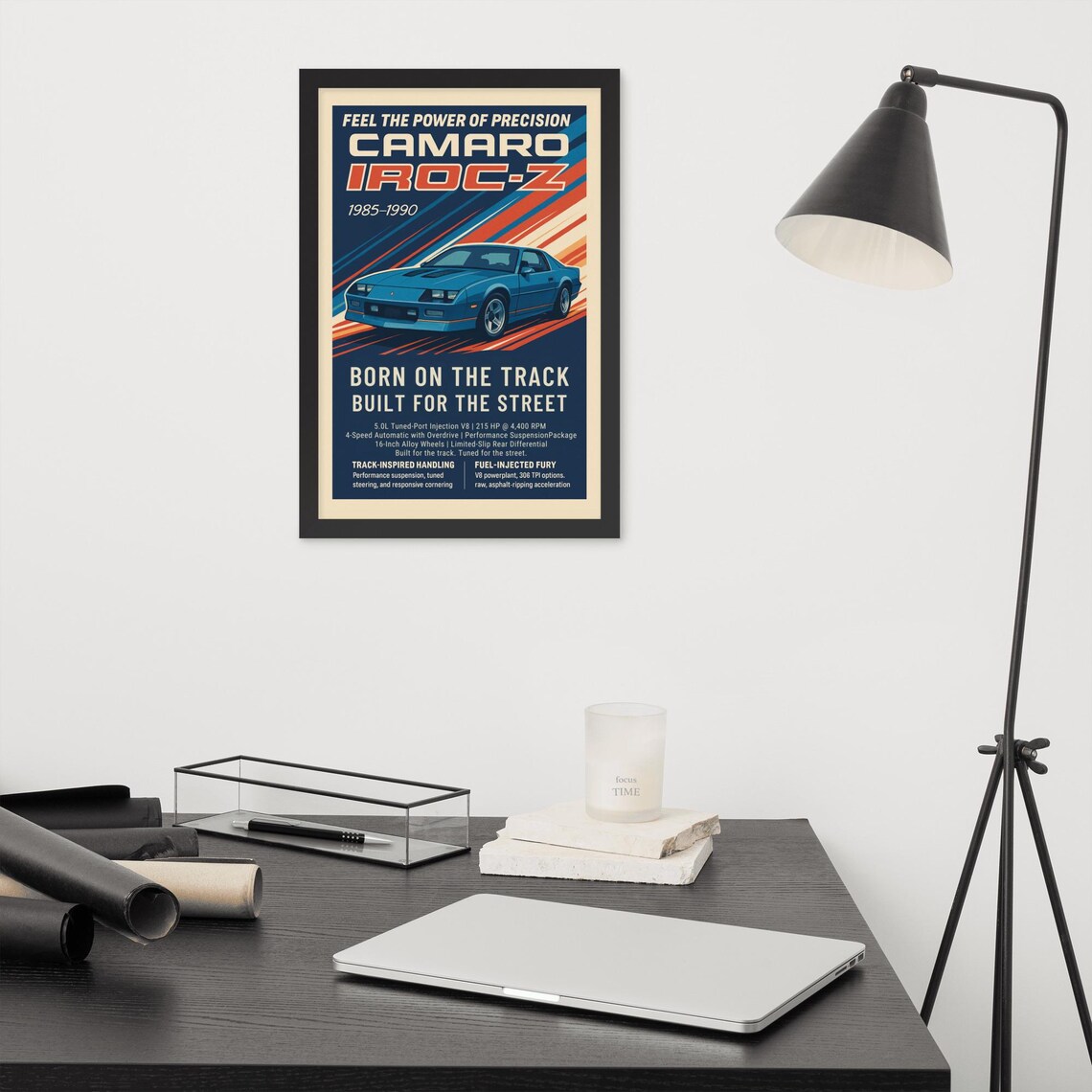 Camaro IROC-Z Poster, Gift for Husband, Boyfriend or Dad – Boys Room ...