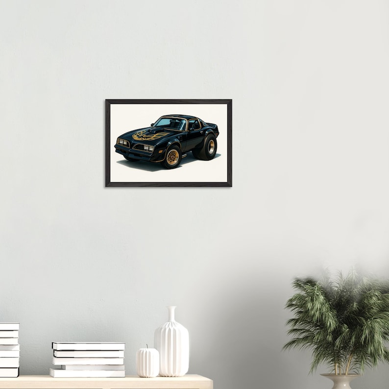 Pontiac Trans Am Poster – Retro 1977 Muscle Car Art - Etsy