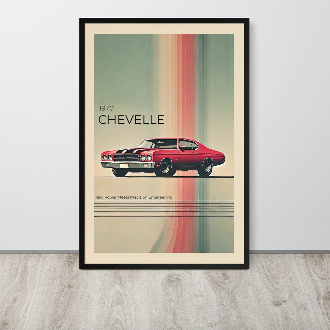 1970 Chevy Chevelle Poster Digital Download, Vintage Car Print, Race ...