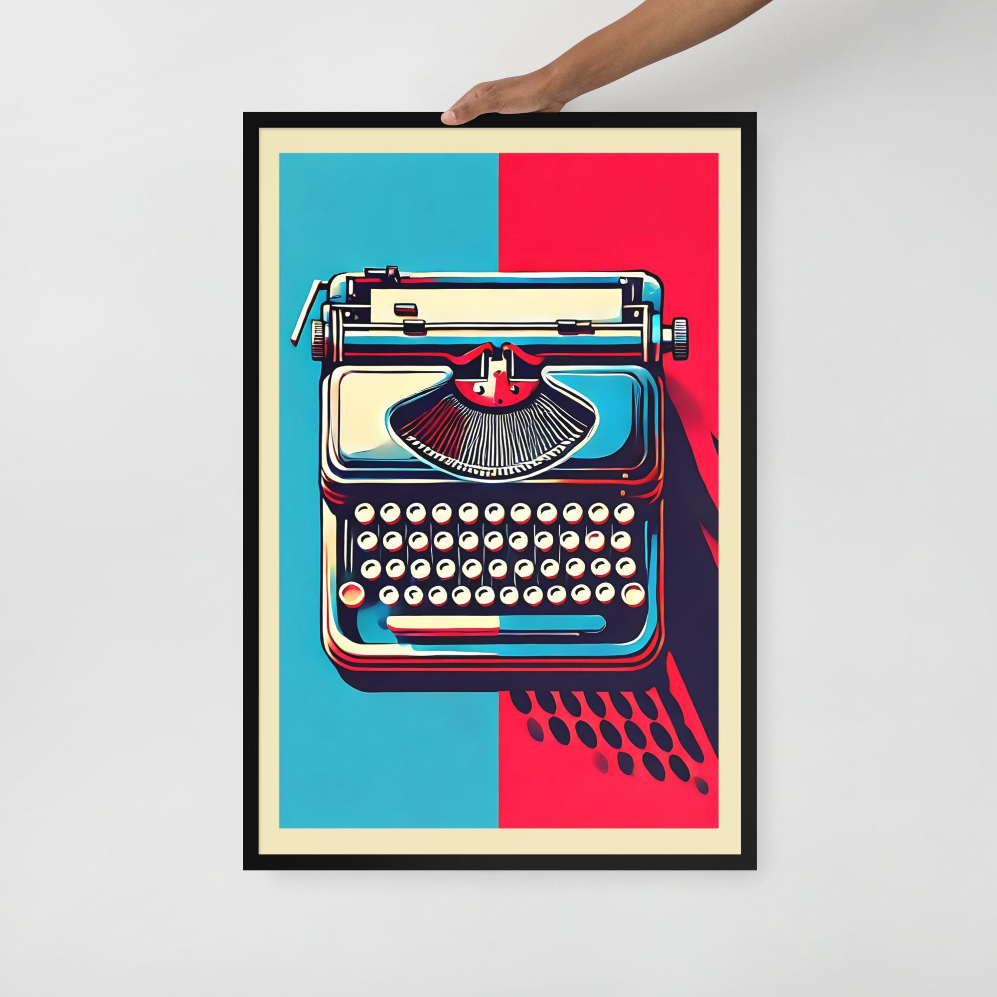 Vintage Typewriter Print, Retro Poster, Wall Art Decor, Printable Wall ...
