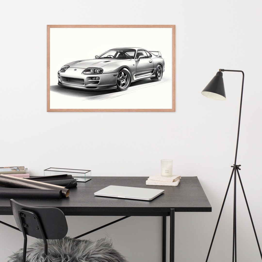 Toyota Supra MK4 Poster Supra Print Gift for Toyota Supra Lover Toyota ...