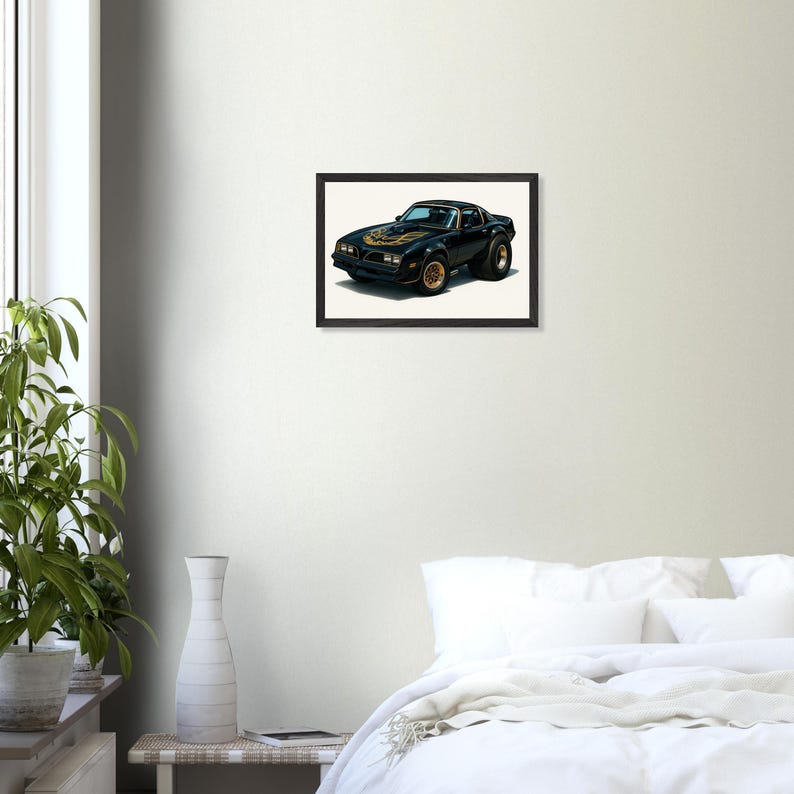 Pontiac Trans Am Poster – Retro 1977 Muscle Car Art - Etsy