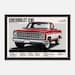 1973–1987 Chevrolet C10 Poster – Vintage Squarebody Truck Wall Art ...