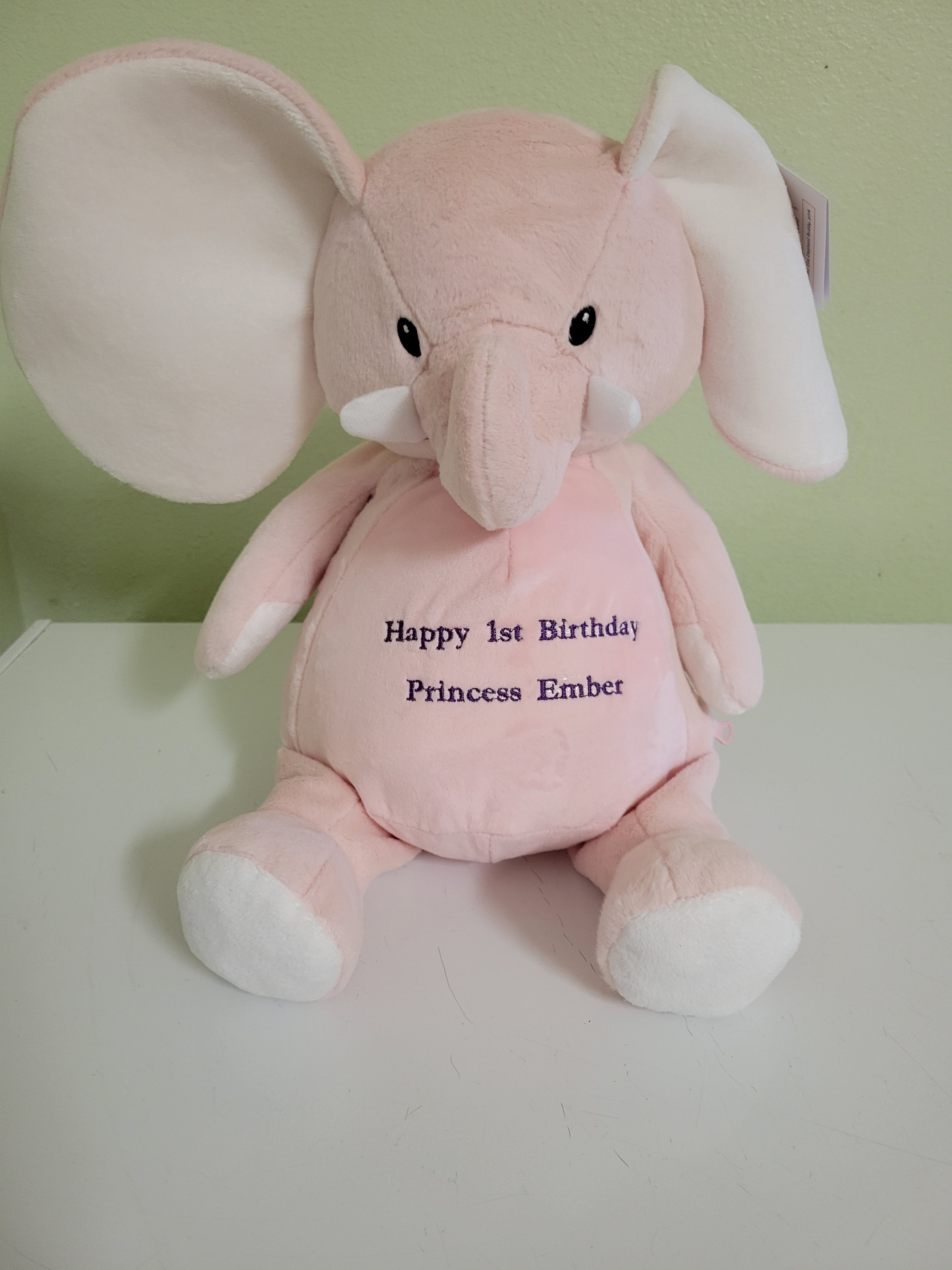Embroider Buddy * Custom Message * Plush Keepsake - Etsy