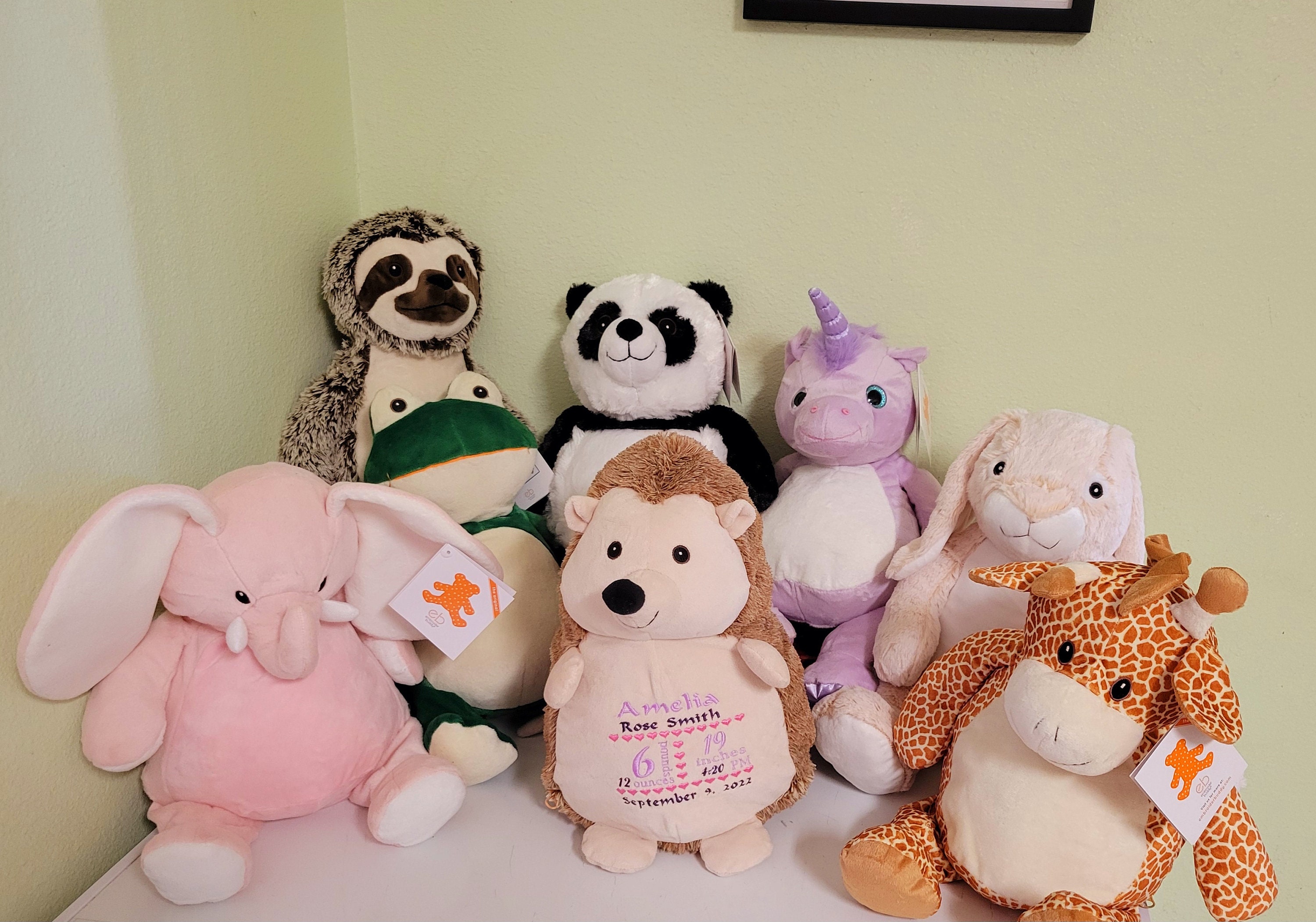 Embroider Buddy * Custom Message * Plush Keepsake - Etsy