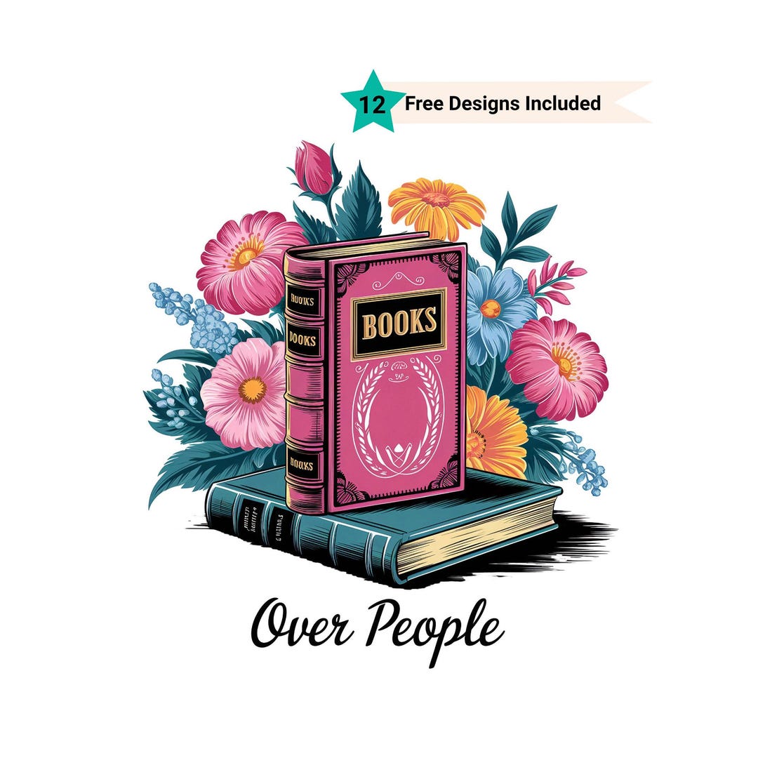 I Like Books More Than People PNG, Book Png, Reading Png, Digital ...