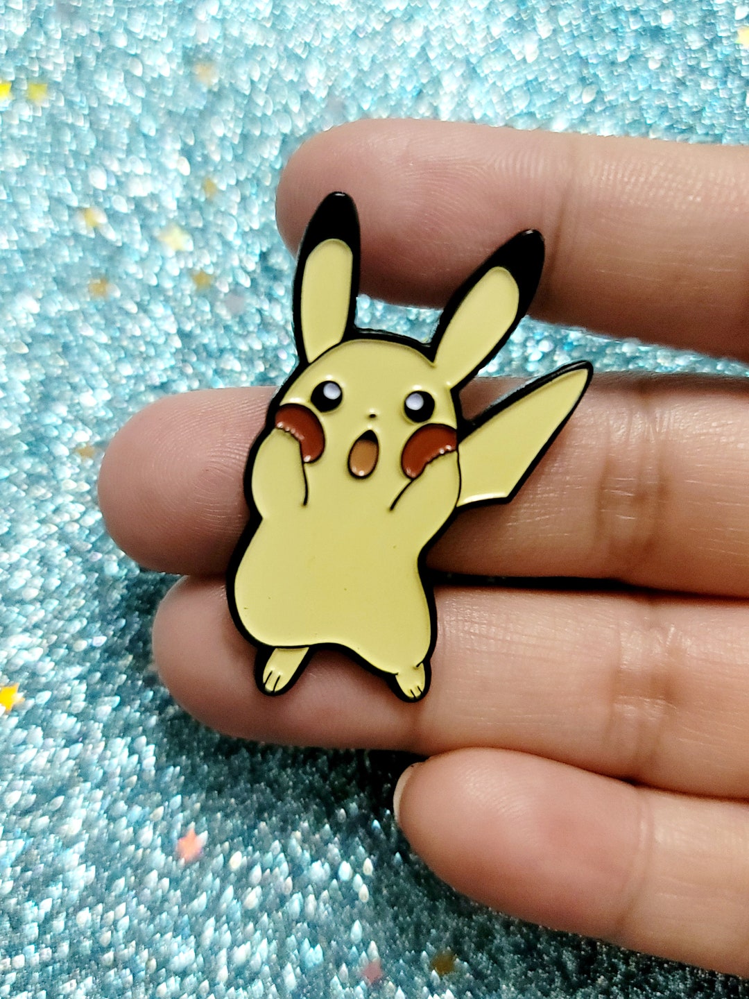 Screaming Pikachu Inspired Pin - Etsy