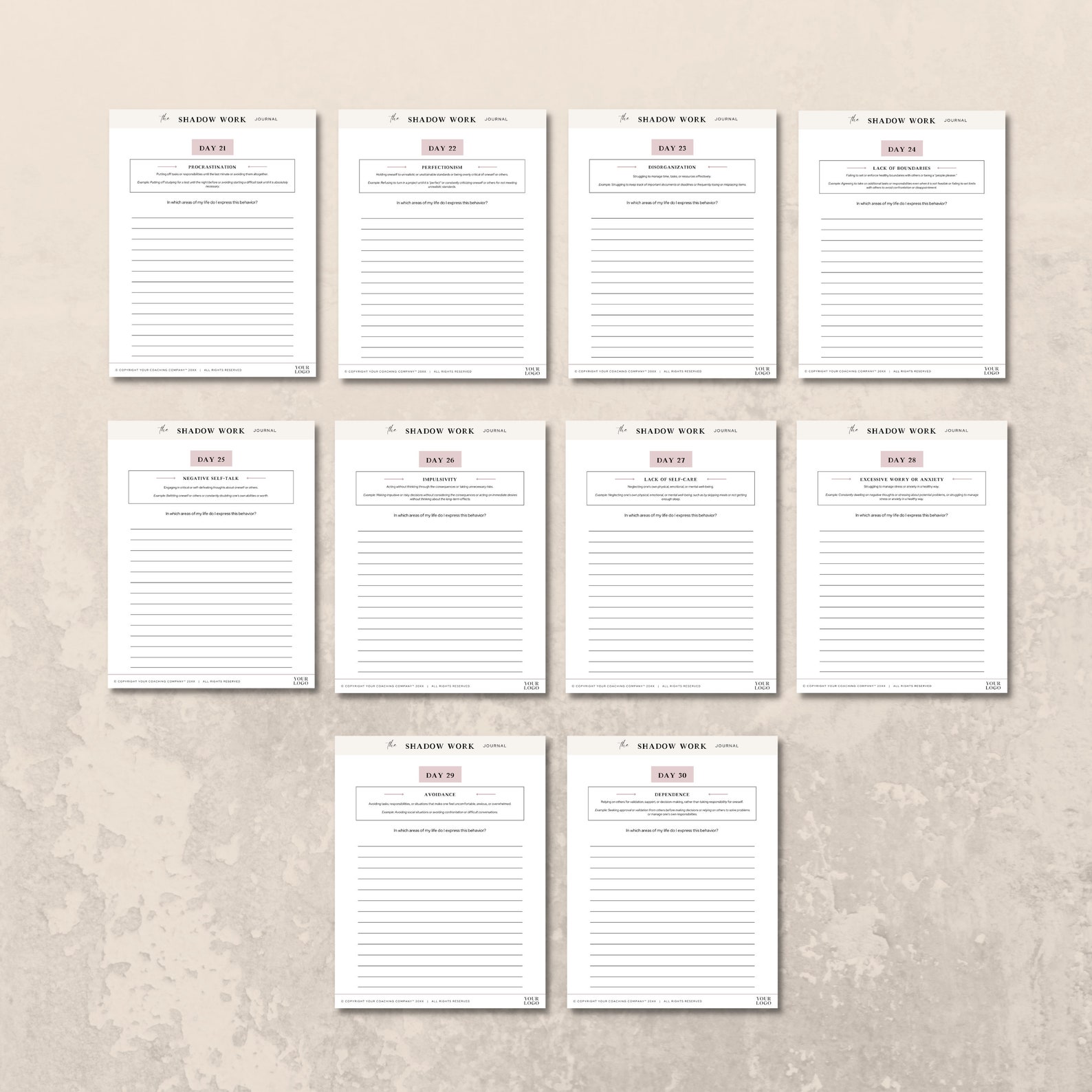 Shadow Work Journal | Shadow Work Therapy | Shadow Work Workbook ...