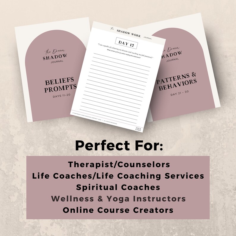 Shadow Work Journal | Shadow Work Therapy | Shadow Work Workbook ...