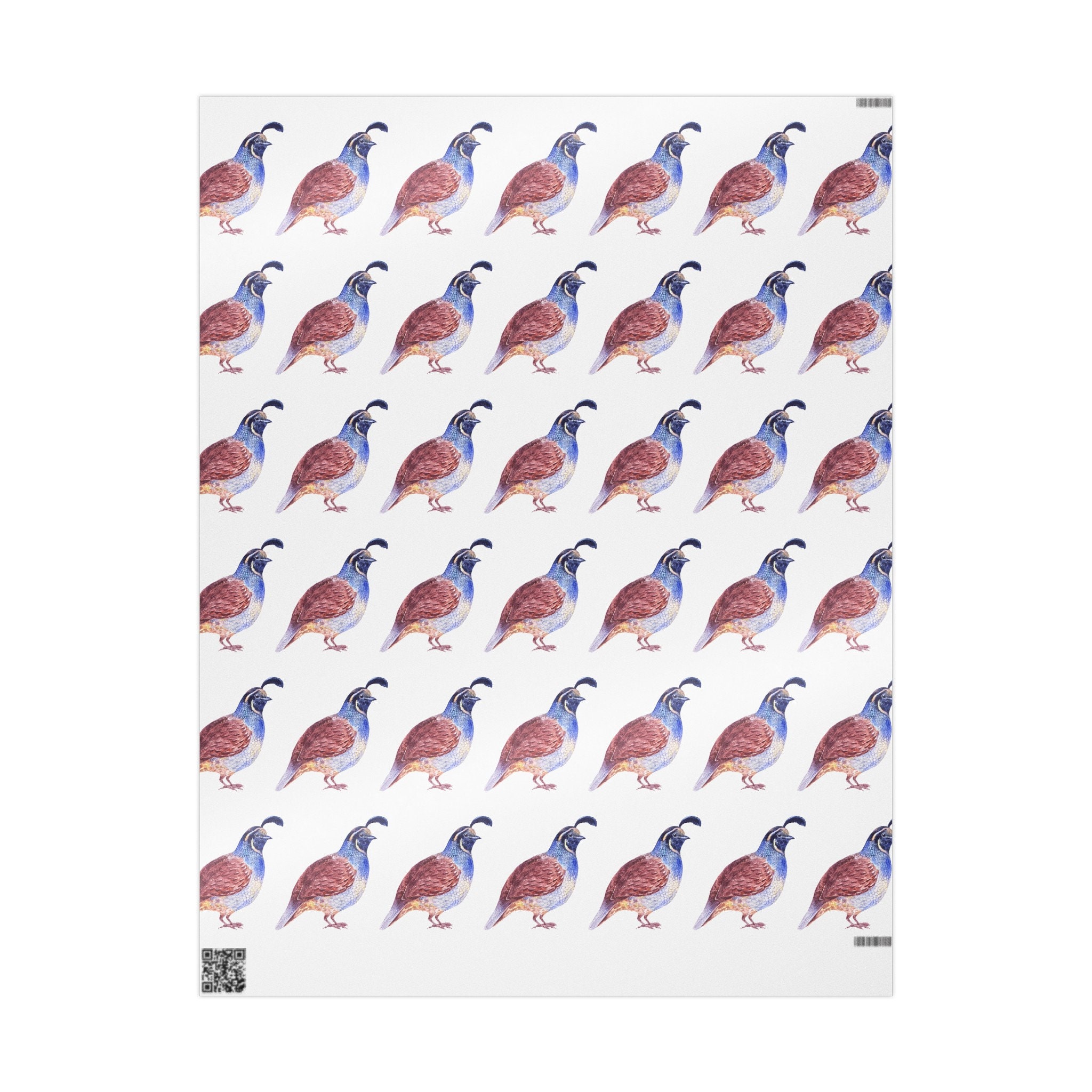 Quail Illustration Wrapping Papers, Game Bird, Sportsman Wrapping ...