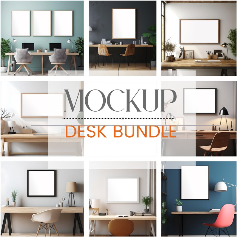 50 Frames Mockup Bundle Set, Mockups, Teenage Boy Bedroom Wall Art Print, Girl Room Template ...