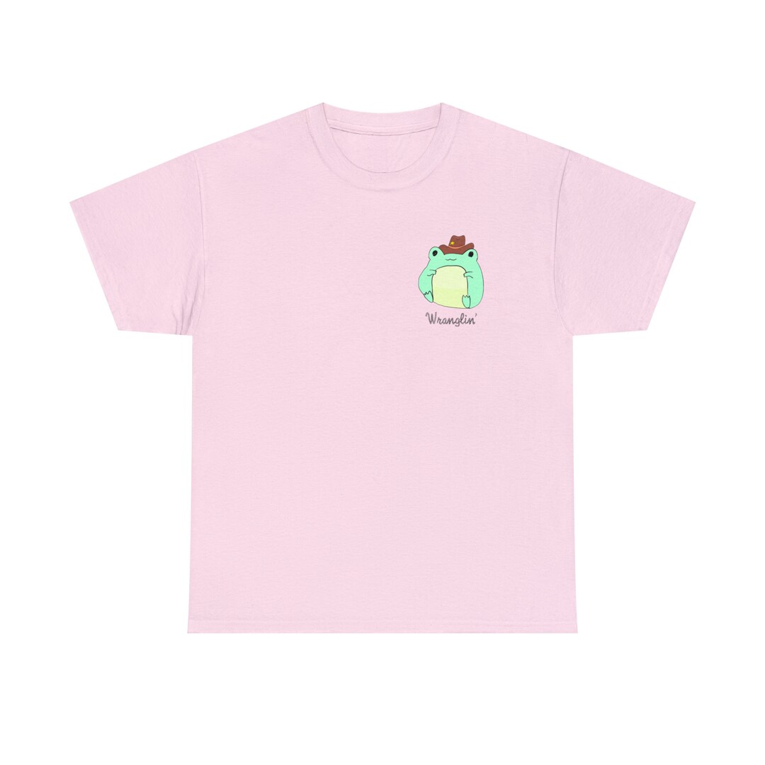 Froggy Wrangler Cartoon Cowboy Frog Custom Tee Shirt - Etsy