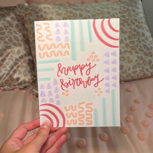 Set of 3 Birthday Cards - Abstract Theme - Birthday Card Pack ...