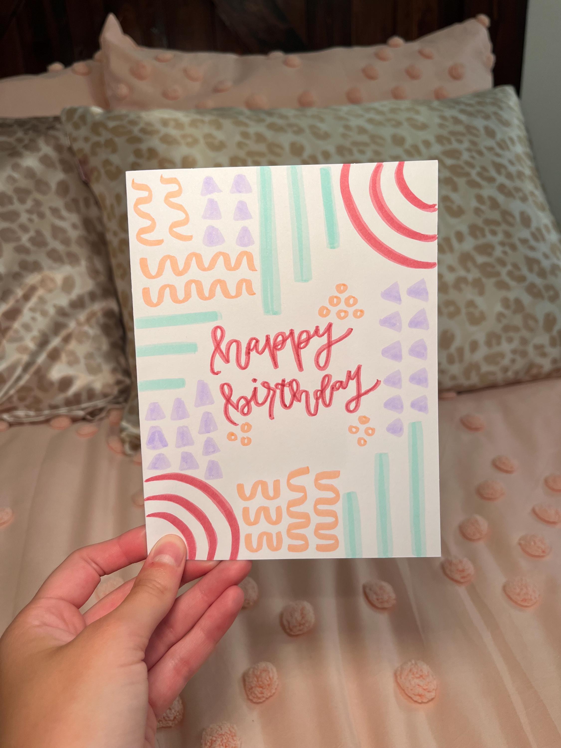 Set of 3 Birthday Cards - Abstract Theme - Birthday Card Pack ...