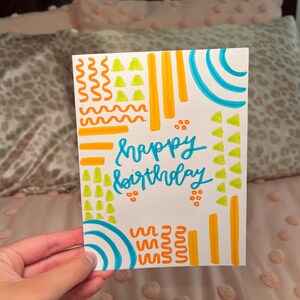 Set of 3 Birthday Cards - Abstract Theme - Birthday Card Pack ...