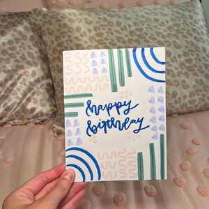 Set of 3 Birthday Cards - Abstract Theme - Birthday Card Pack ...