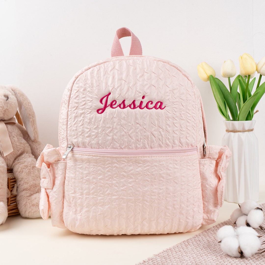 Seersucker Backpack Personalized Preppy Backpack for Kids Girls Dance ...