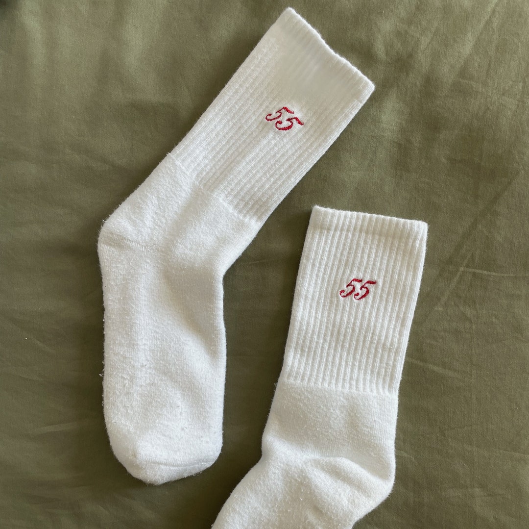 Carlos Sainz 55 / Formula 1 / Corsa Club F1 Unisex Embroidered 55 High Ankle Crew Sock - Etsy