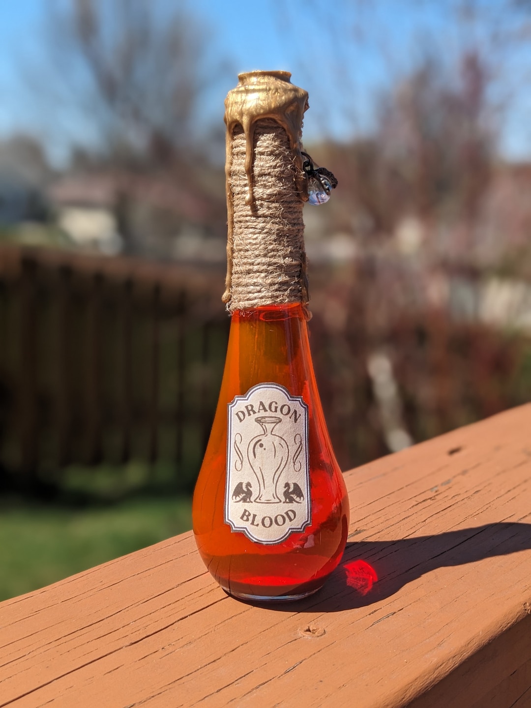 Potion Bottle (dragon Blood) - Etsy