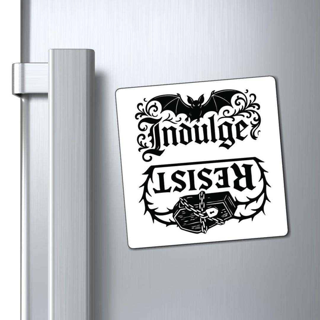 Reversible Bat Coffin Magnet: Gothic Halloween Refrigerator Decor - Etsy