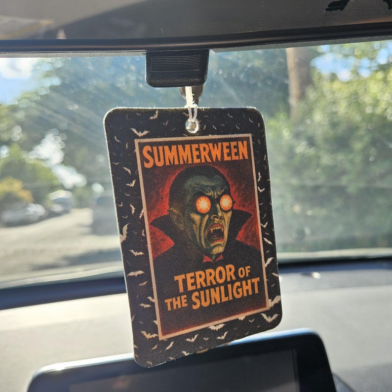Summerween Car Air Freshener | Spooky Halloween Scented Car Accessory ...