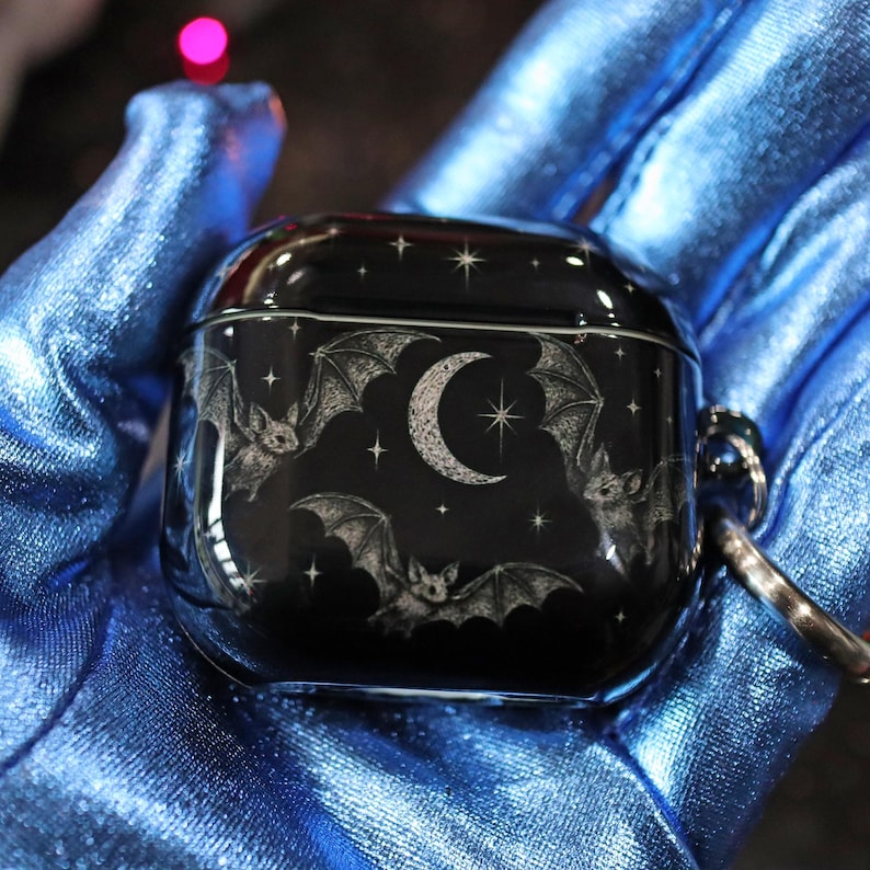 Gothic Bats and Crescent Moons Airpods Pro 1, 2, 3 or Airpods Gen 1, 2 ...