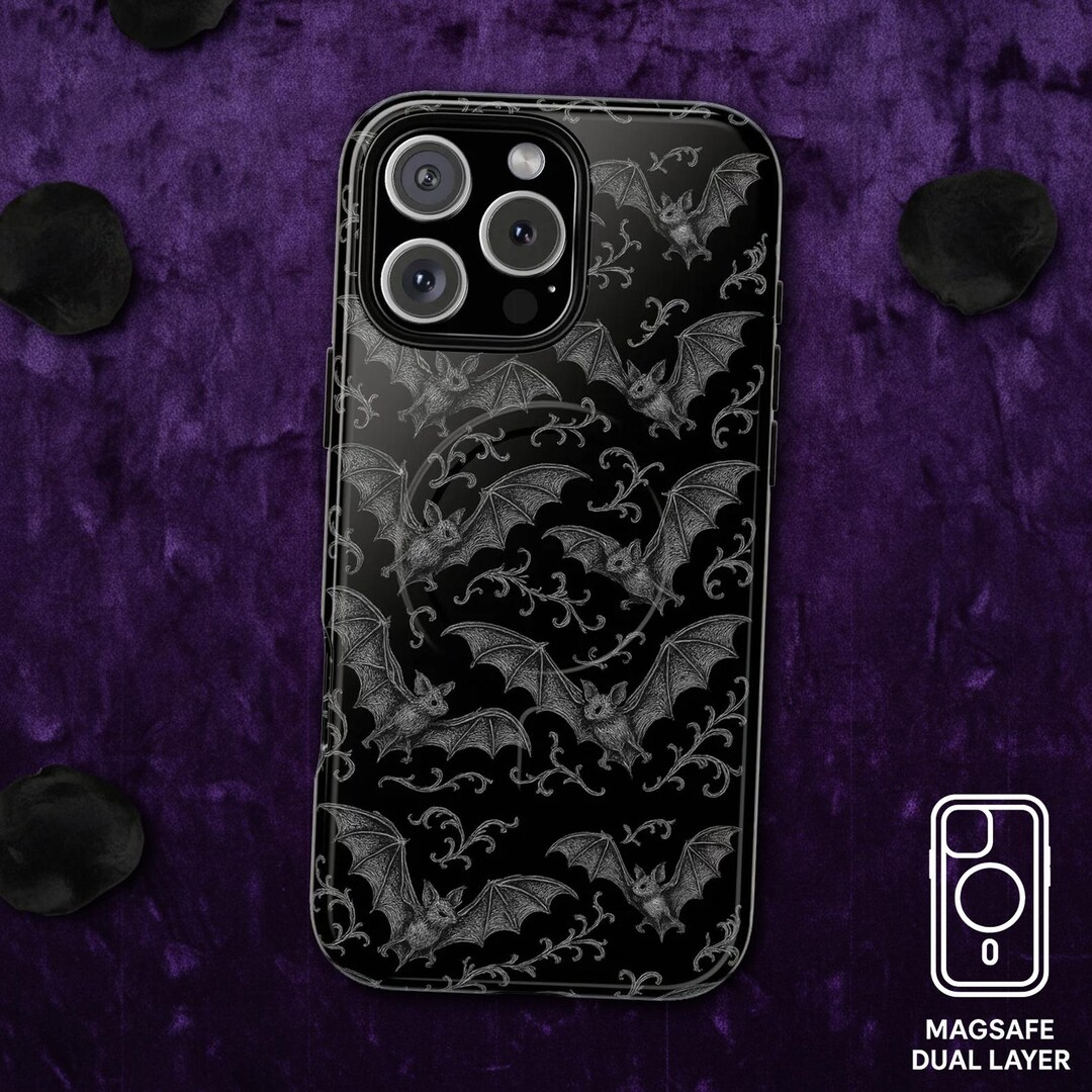 Gothic Bats | iPhone Magsafe Dual Layer Phone Case - Etsy