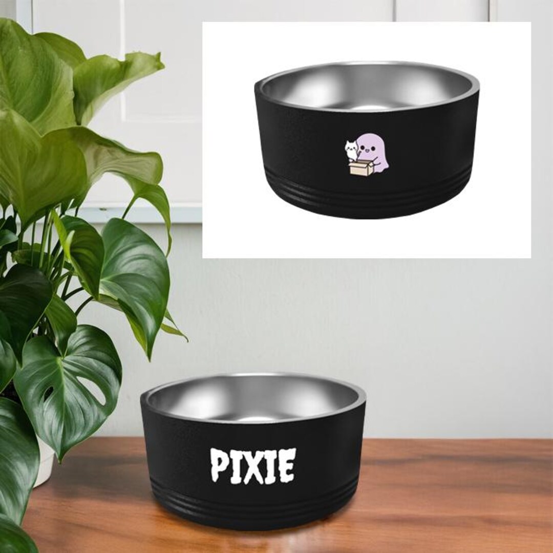 Personalized Cat Bowl, Custom Cat Feeding Dish, Cute Cat Bowl, Unique ...