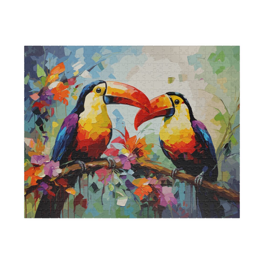 Rain Forest Toucans Puzzle 110 or 500-piece - Etsy
